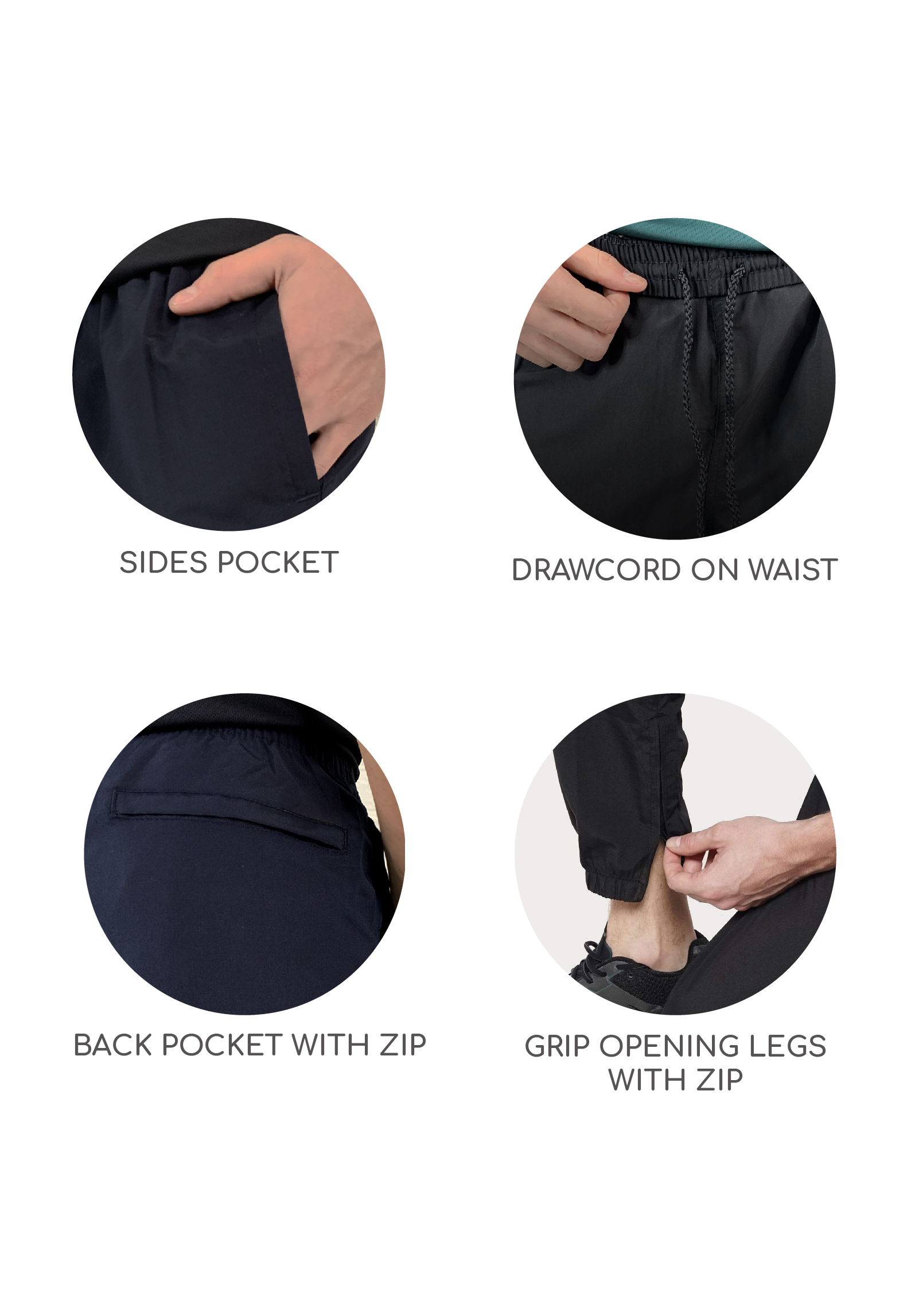 Microfiber Track Pants-Navy (P-502-08) – PanBasic